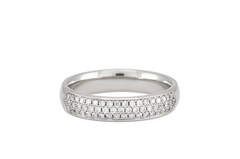 Three row Diamond Pave Ring Andrea Mueller